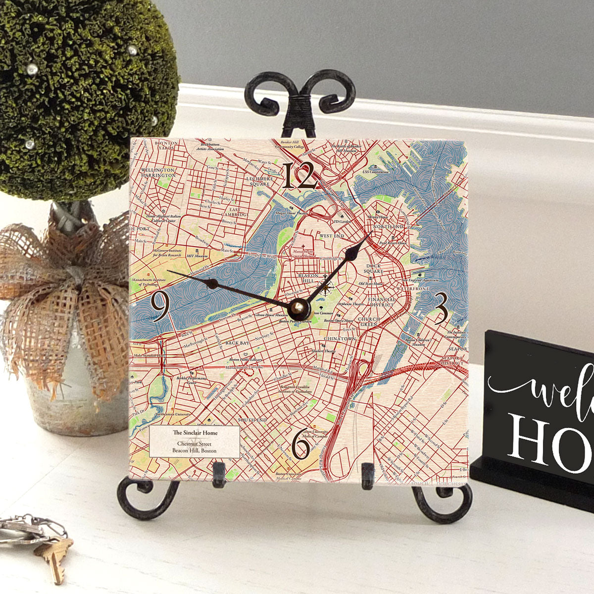 Custom Map Desk Clcoks – ScreenCraftGifts