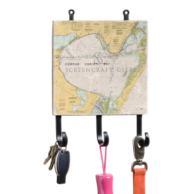 Corpus Christi Bay, TX - Wall Hook – ScreenCraftGifts