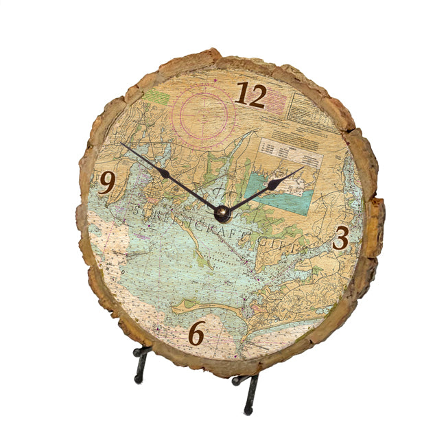 Stonington, CT - Wood Clock – ScreenCraftGifts