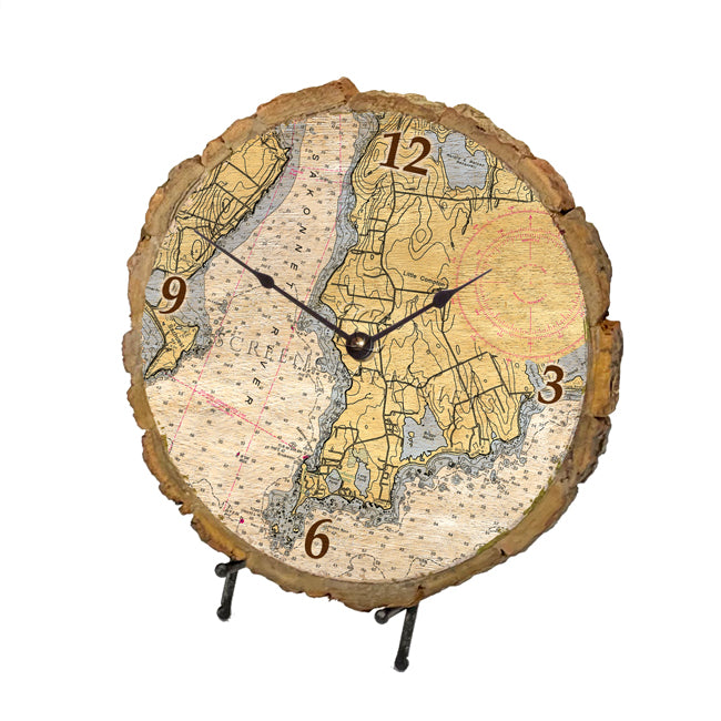 Little Compton, RI - Wood Clock – ScreenCraftGifts