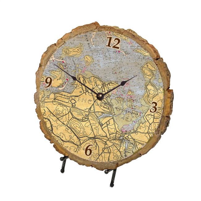 Hingham, MA - Wood Clock – ScreenCraftGifts