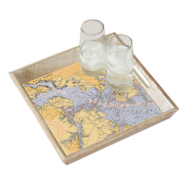 Baltimore, MD - Wood Serving Tray – ScreenCraftGifts